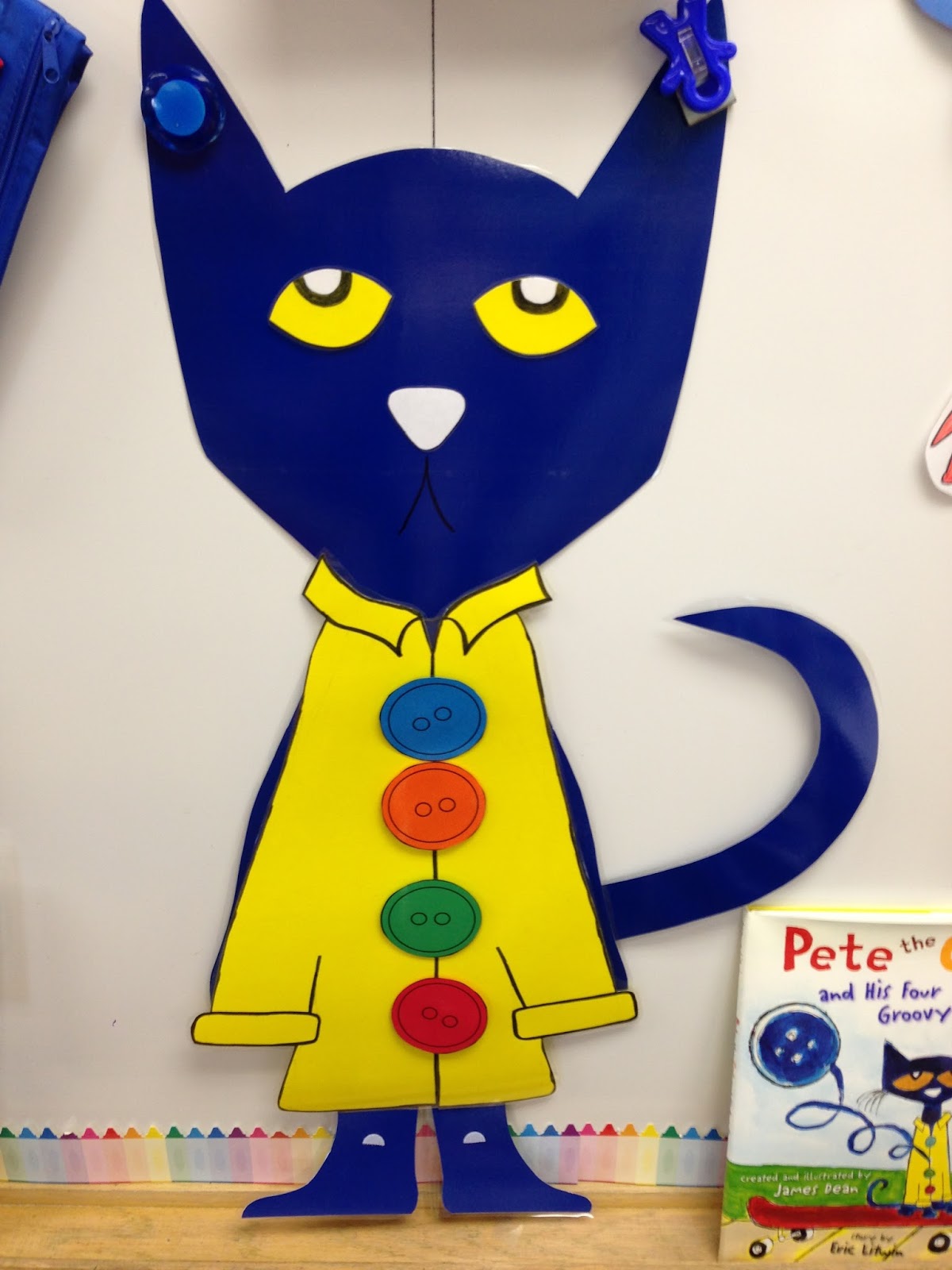 Pete The Cat And His Four Groovy Buttons Template