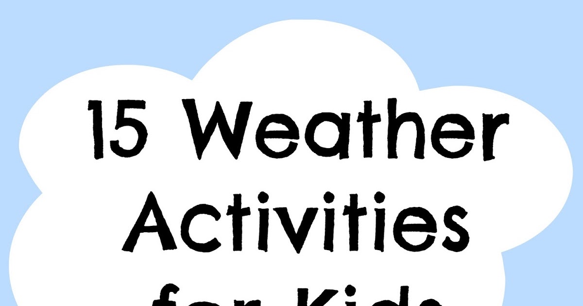 15 Spring Weather Activities: Kid's Co-op ~ Reading Confetti