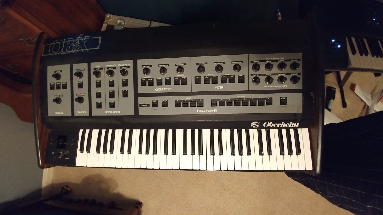 MATRIXSYNTH: 8 Voice Oberheim OB-x with 4 Pole Filter Mod
