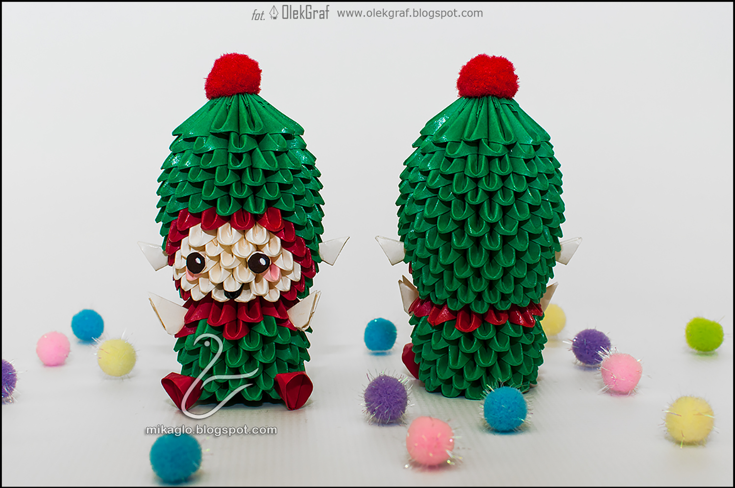 Origami 3d - mikaglo: 495. Elf z origami / 3d origami elf