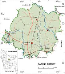 Gazipur District: Map Gazipur District