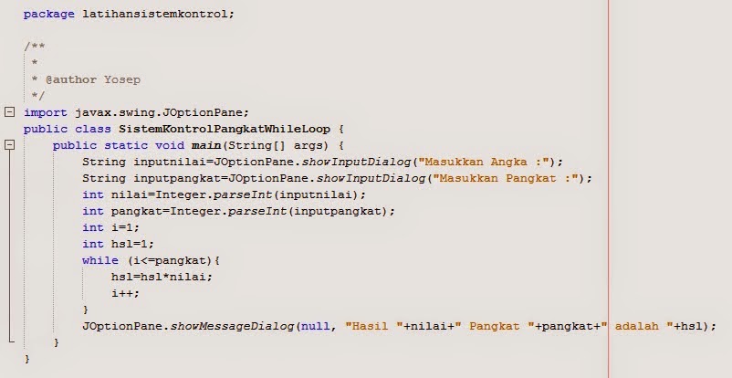 Struktur Kontrol : Perulangan | Beginer Java