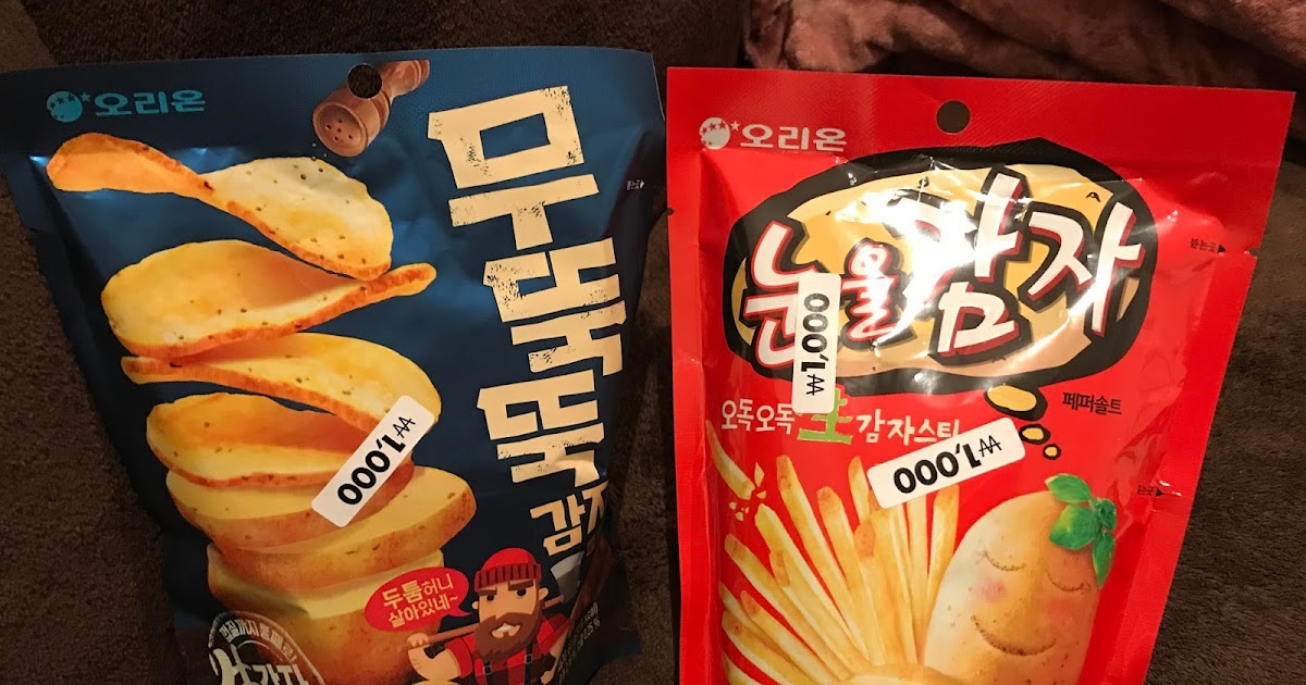 [Snack Attack - Korea] Daiso Orion Potato Snacks Haul - 눈을감자, 무뚝뚝감자칩 ...