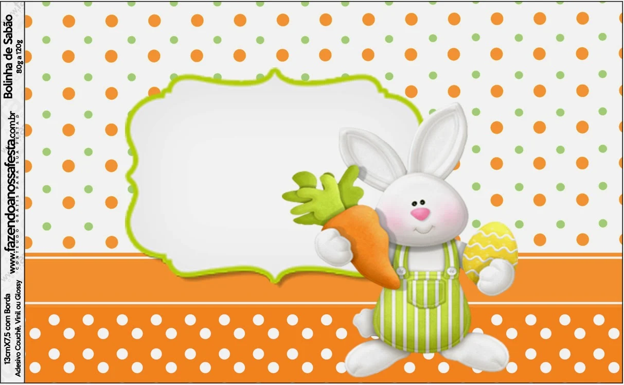 Easter in Orange Free Printable Candy Bar Labels. - Oh My Fiesta! in ...