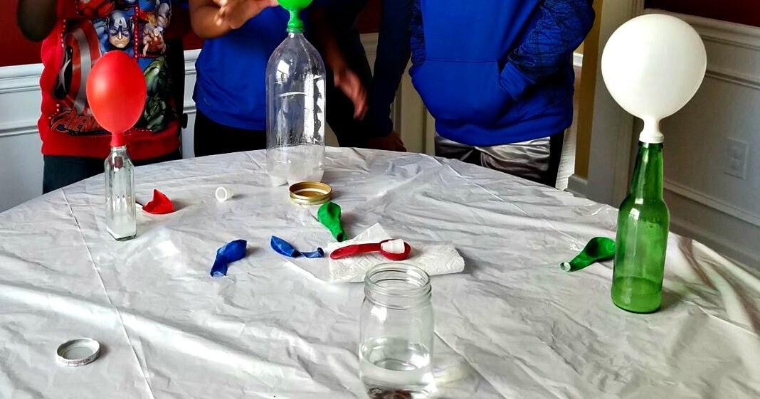 Poetic Mommy: Chemistry of inflating a balloon - Science Experiment