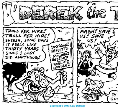 Lew Stringer Comics: New Derek the Troll: sneak peek