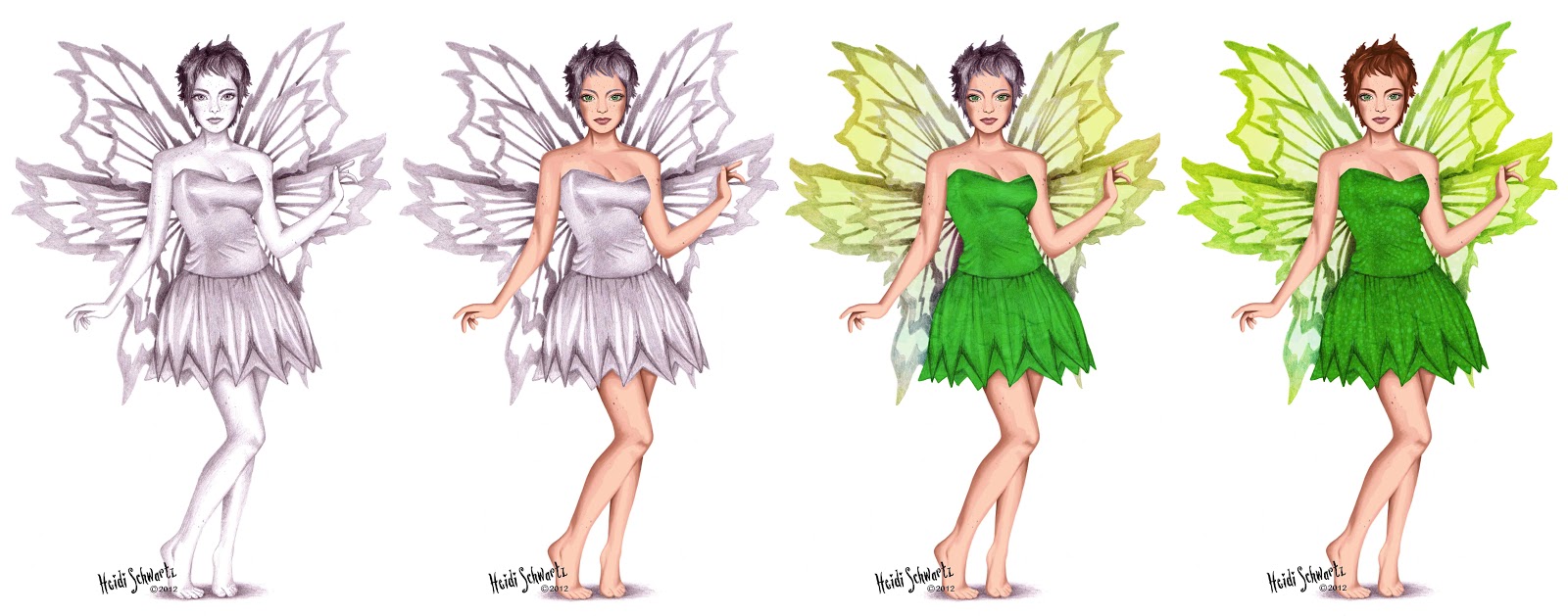 Heidi Schwartz: Classic Tinkerbell Character Concept Art