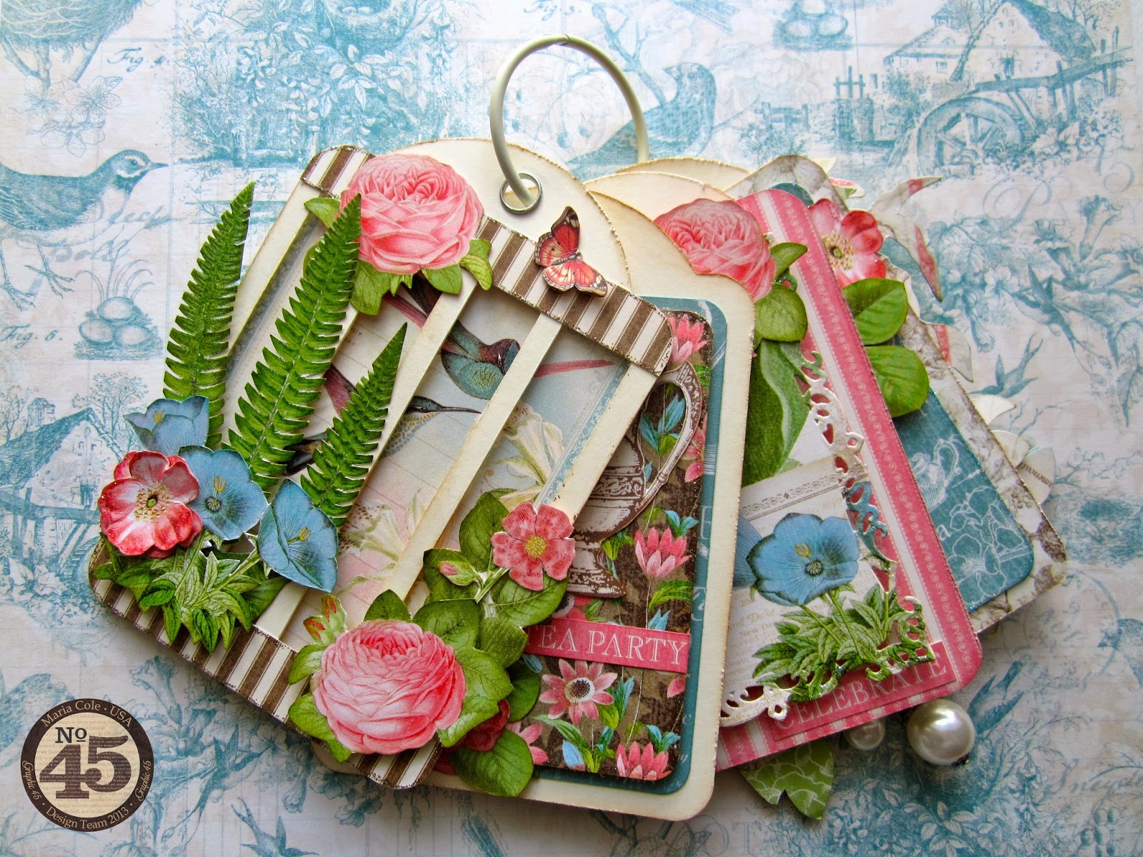 Paperiah: Graphic 45 Botanical Tea Tag Album