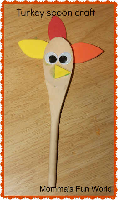 Momma's Fun World: Turkey spoon craft