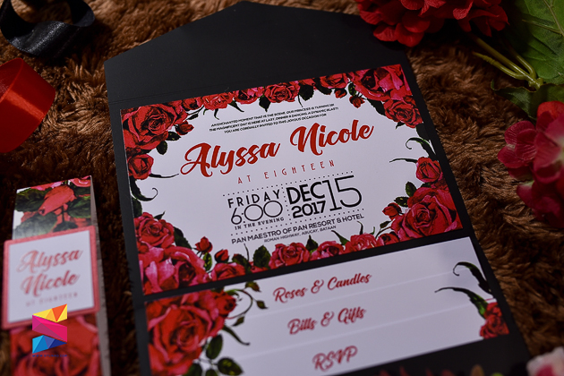 Red and Black Debut Invitation - Stunro CreativeWorks