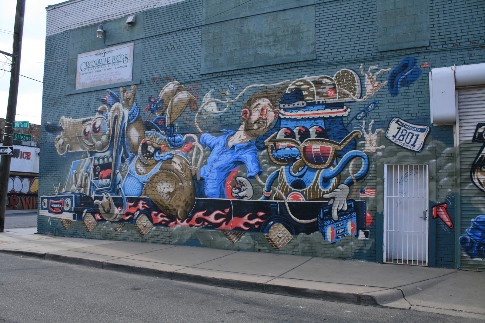 INSIDE THE ROCK POSTER FRAME BLOG: Nychos & The Weird Villains Mural ...