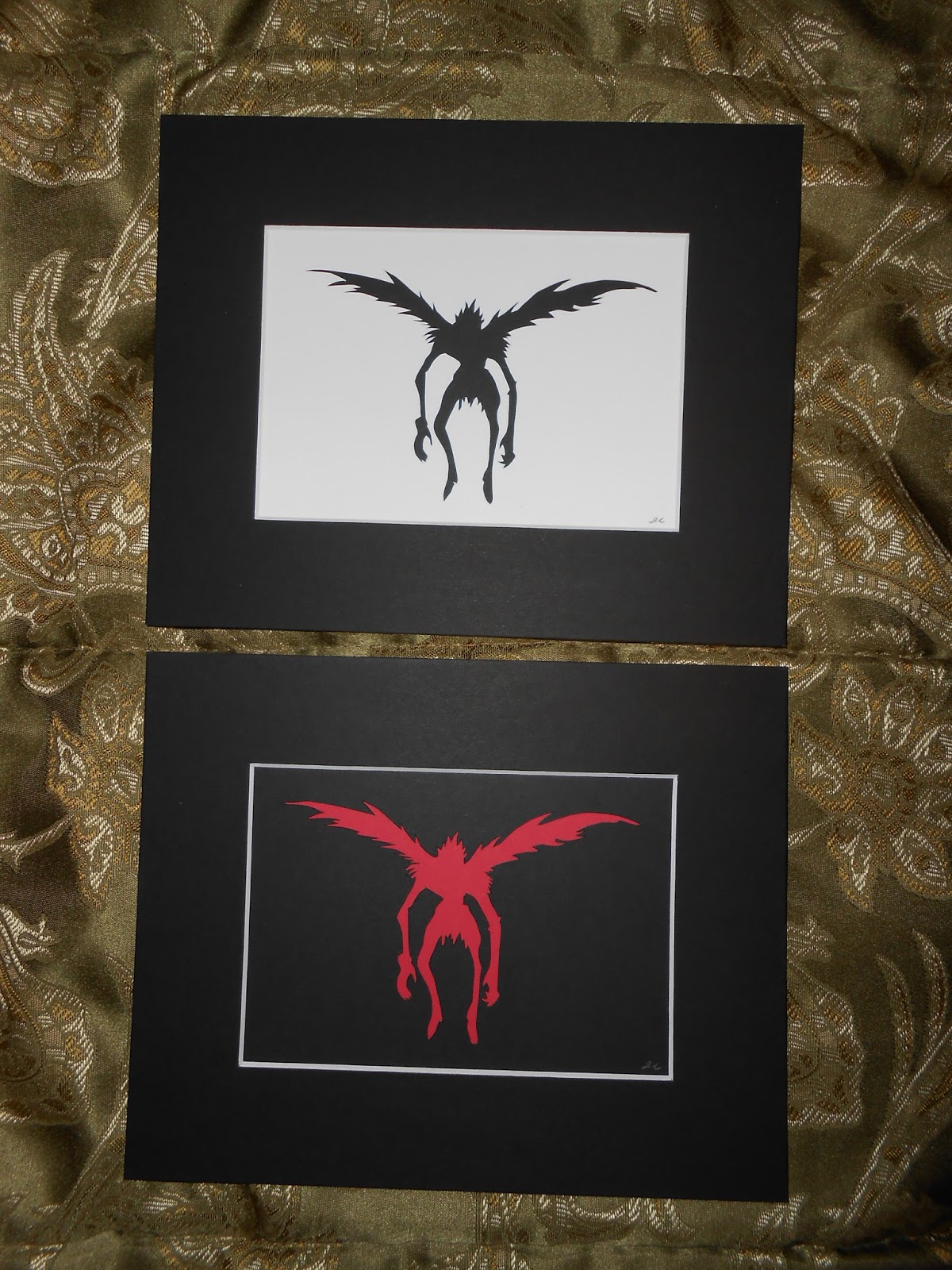 Jeff Ellison Art: Death Note: Ryuk silhouettes