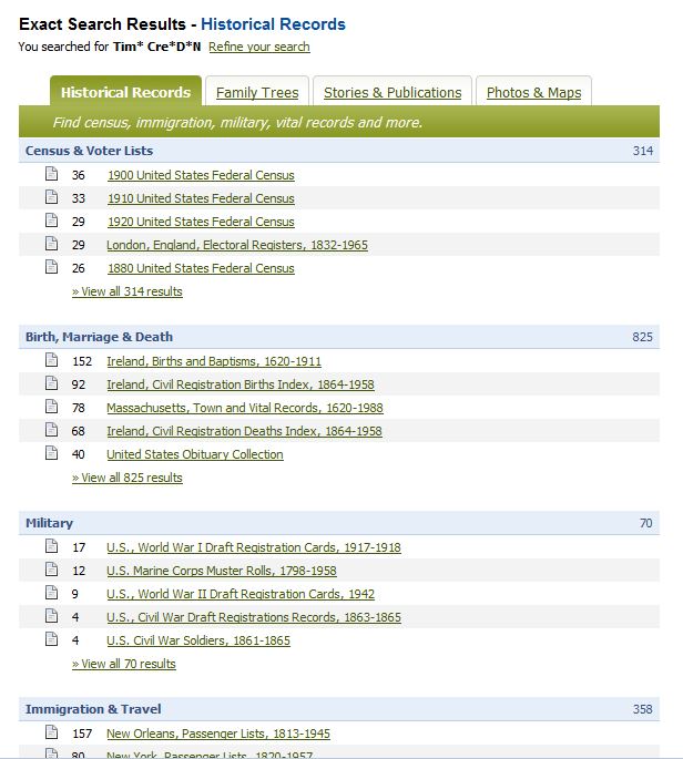 Kathryn's Quest: Census Sunday - Why I Prefer Ancestry.com's Old Search