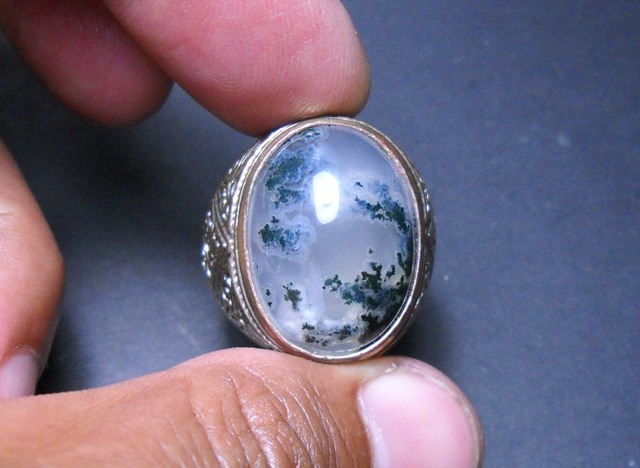 Lapak Batu Antik ( LBA ): AK148- Batu Badar Lumut Kristal... Antik !!!_SOLD