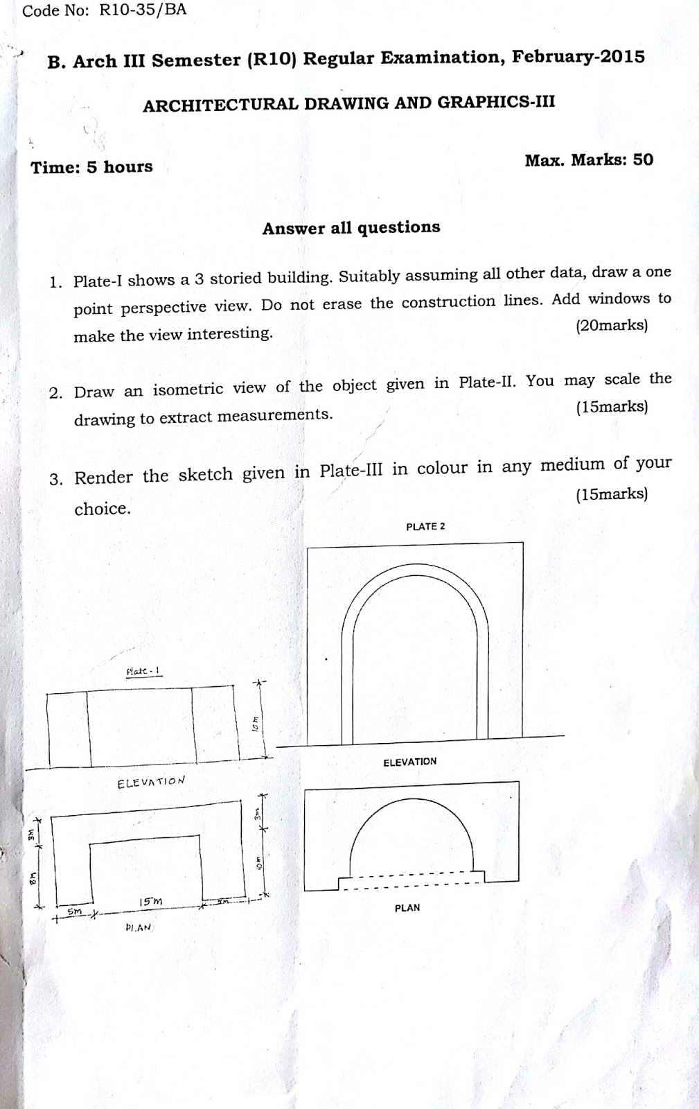 adg third sem question papers