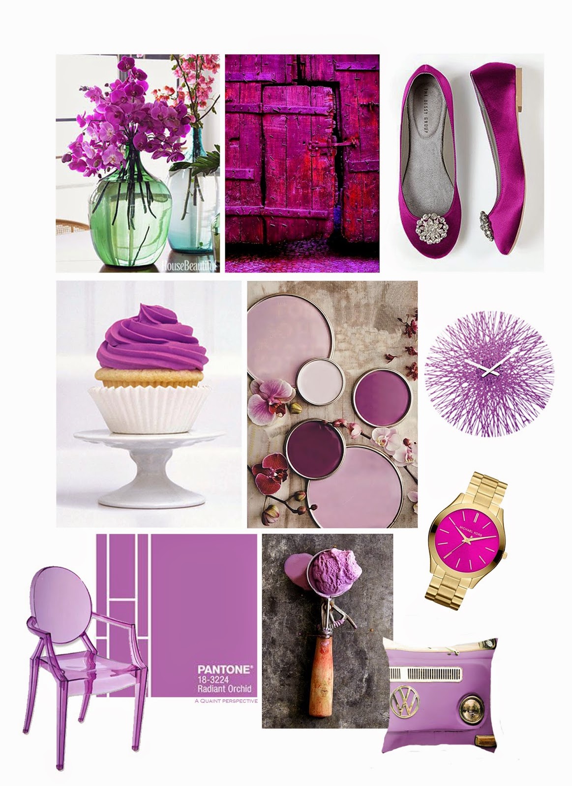 A Quaint Perspective: Trend alert - Color of the Year -Radiant Orchid