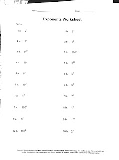 Mrs. White's 6th Grade Math Blog: EXPONENT PRACTICE
