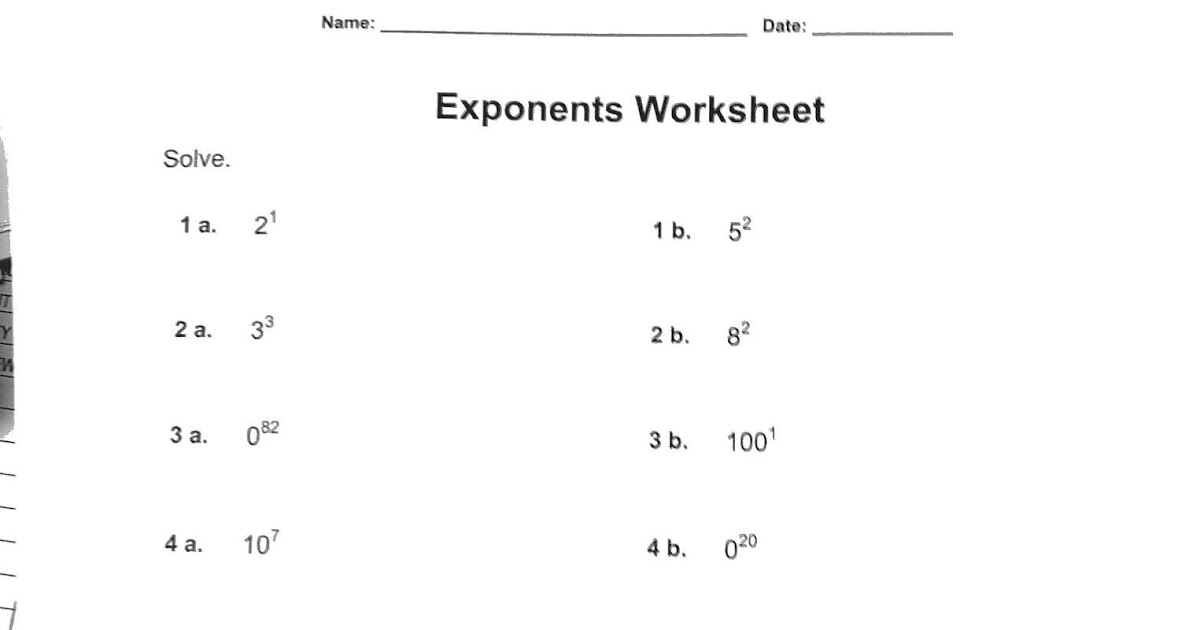 Mrs. White's 6th Grade Math Blog: EXPONENT PRACTICE