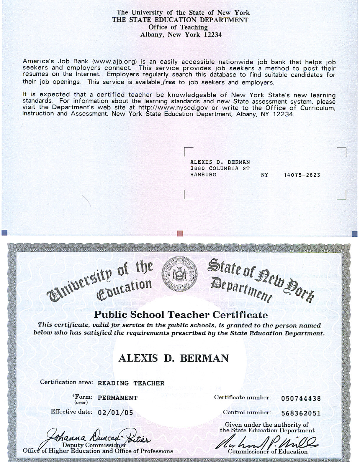 Alexis Berman - Elementary and Reading Teacher