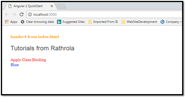 Class and Style Bindings in Angular 2 - Rathrola Prem Kumar