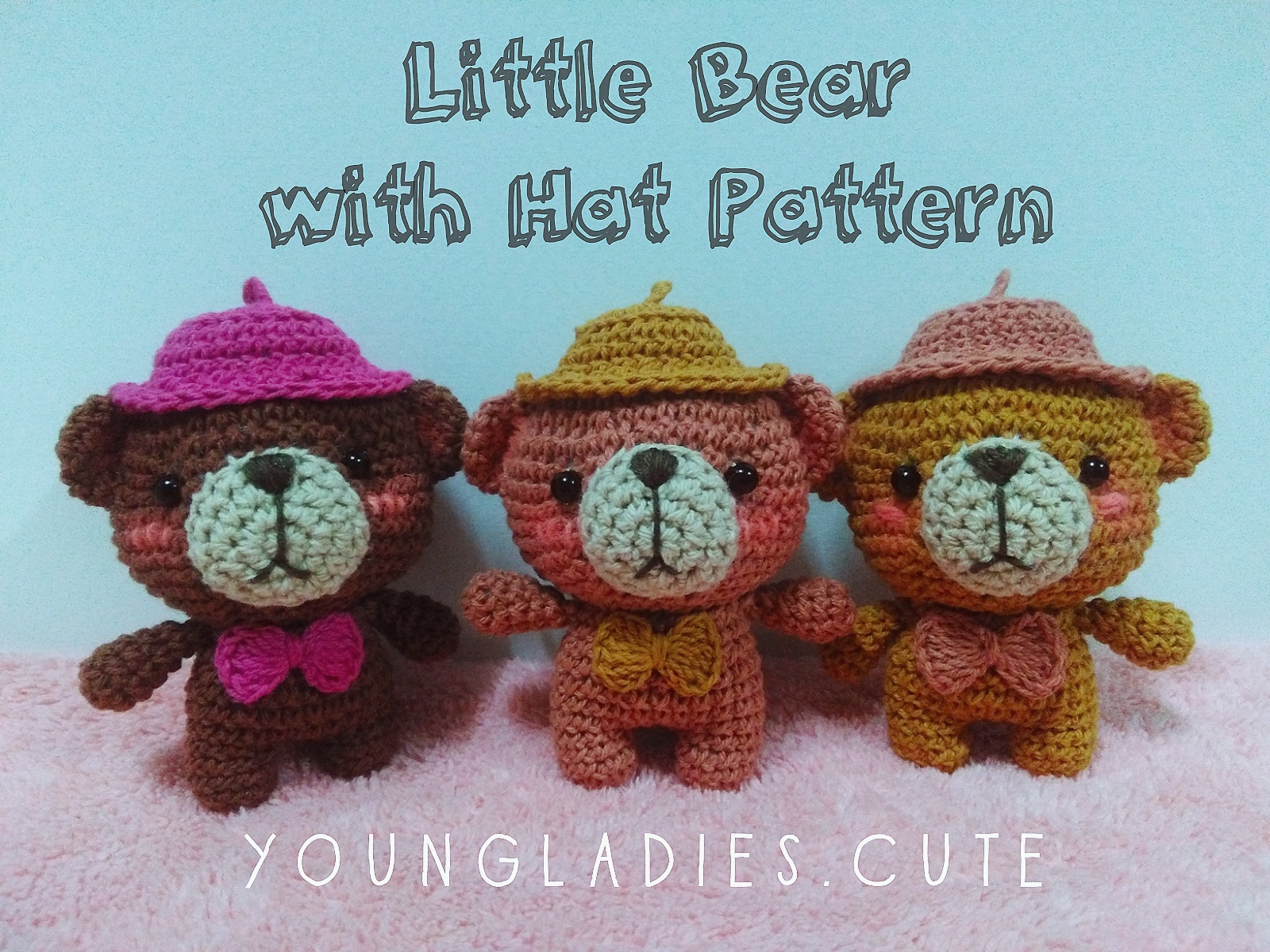 youngladieshome: Little Bear with Hat Pattern