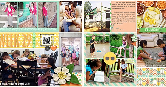 2015 Week 29: Just a Normal Week / Scrapping with Liz