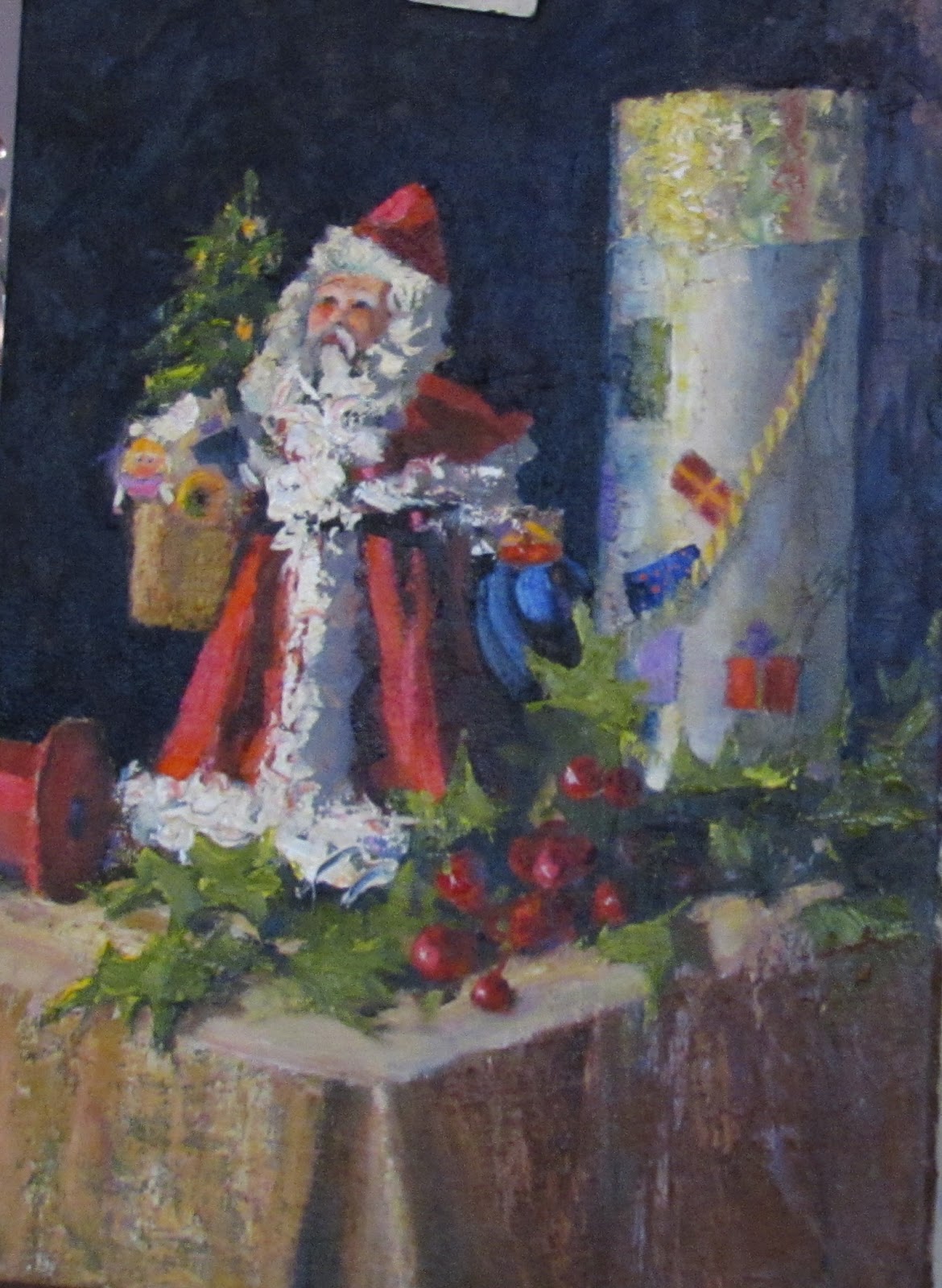 MAUREEN VEZINA OIL PAINTER: Christmas Still Life