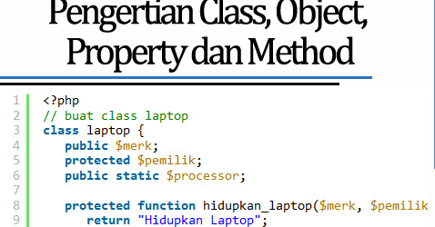 Pemograman Berorientasi Objek (PBO): Fungsi Pemrograman Berorientasi Objek dalam PHP