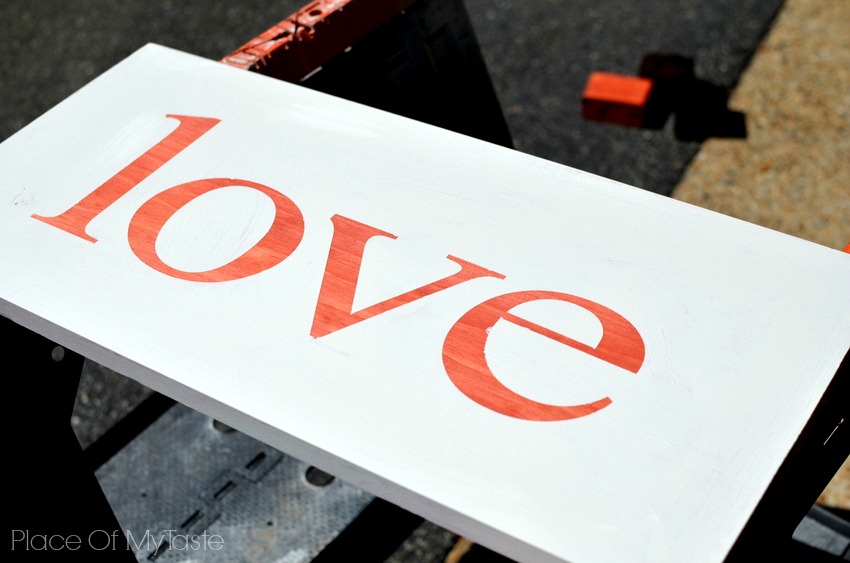 DIY DISTRESSED SIGN tutorial - Place Of My Taste