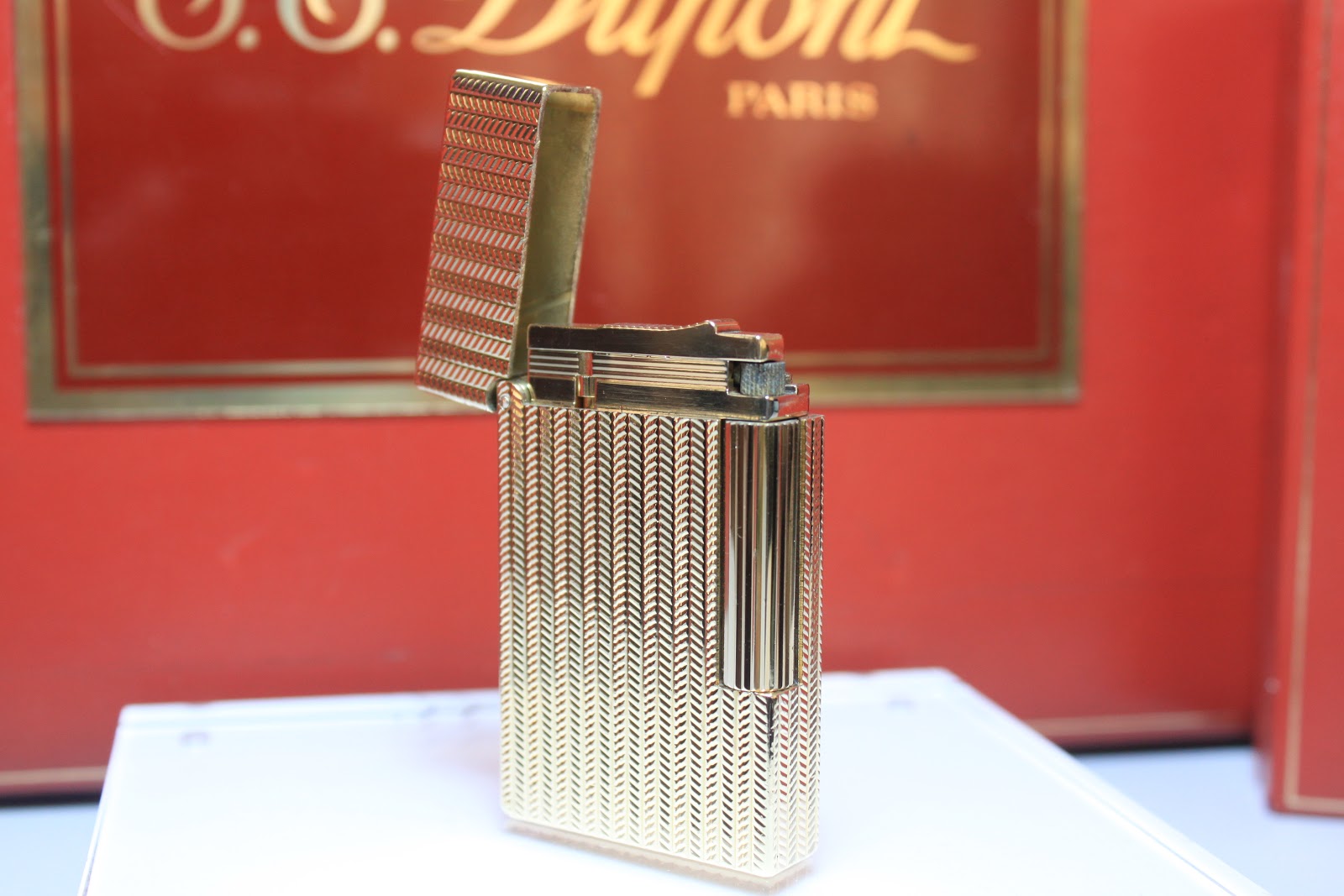ziq S.T. DUPONT collections: ORIGINAL S.T. DUPONT LINE 2 GOLD WITH NICE ...
