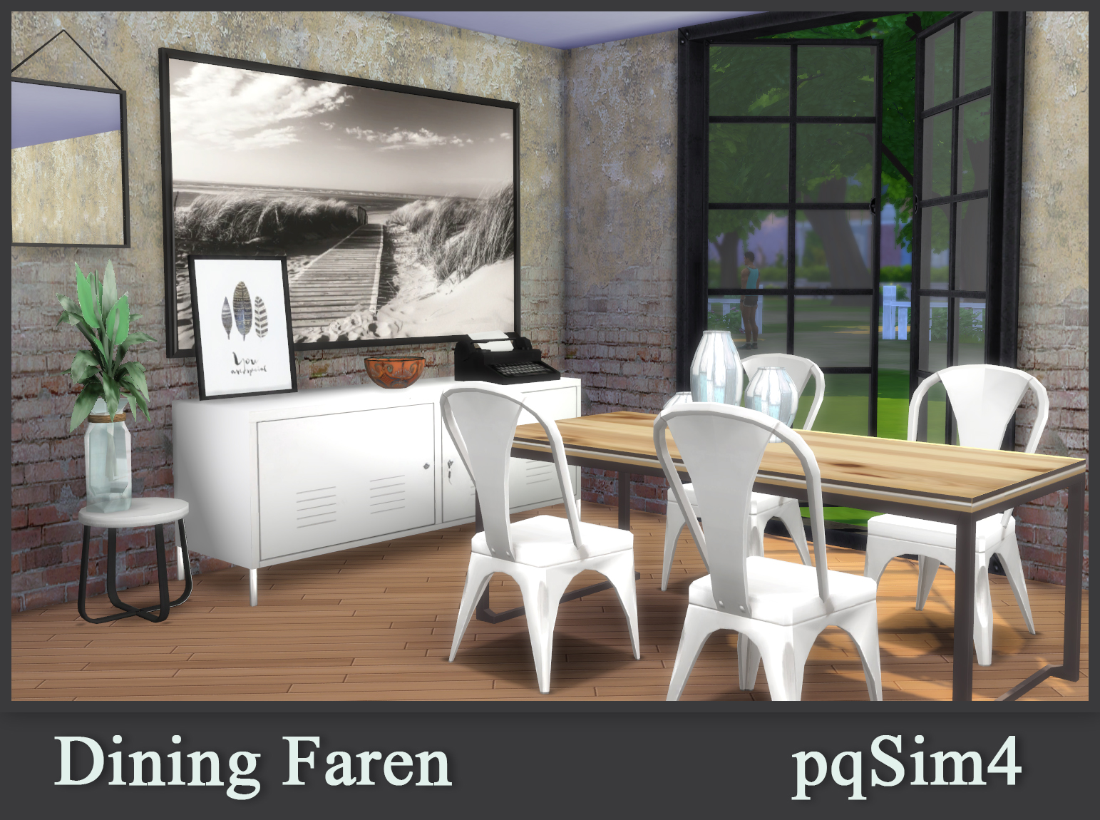 Dining Faren. Sims 4 Custom Content.