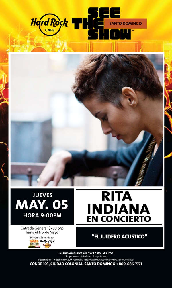 La Verdad de la Historia: Boletas de Rita Indiana ya están a la venta