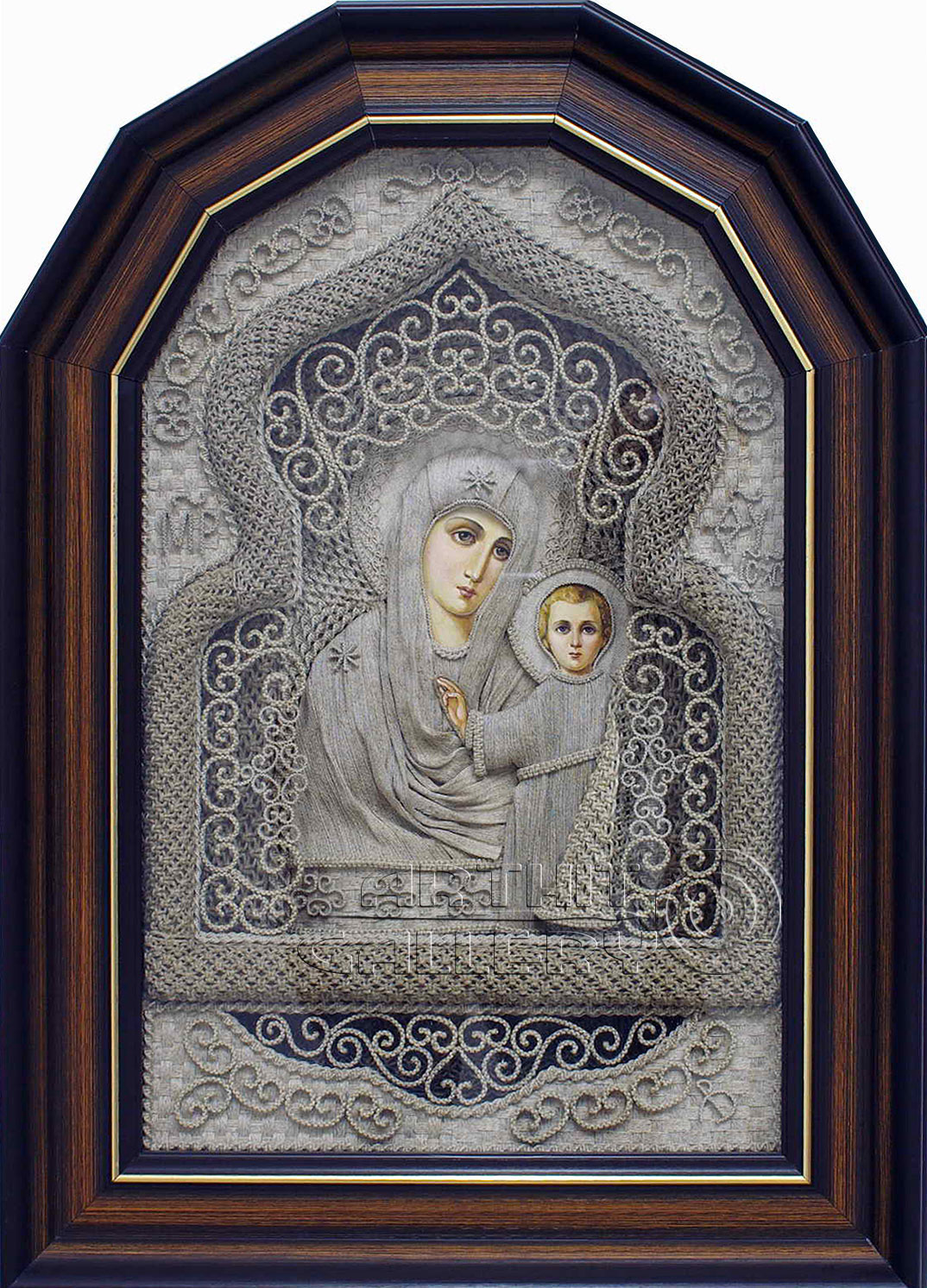 Precum zambetul unui copil: Unique orthodox icons of macrame.. Icoane ...