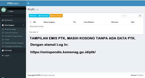 Cara Login Website EMIS PTK - Belajar Bersama