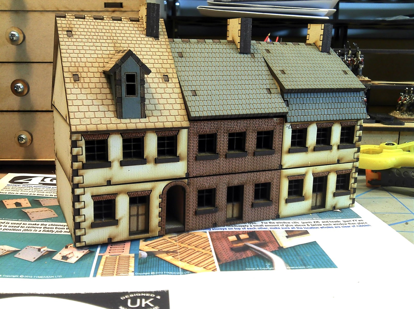 Wargames and Railroads: Review 4Ground 15mm Europe at War Buildings