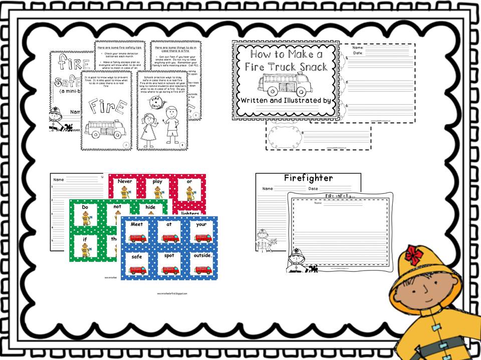 Mrs. Wheeler's First Grade Tidbits: Fire Safety Mini-Pack