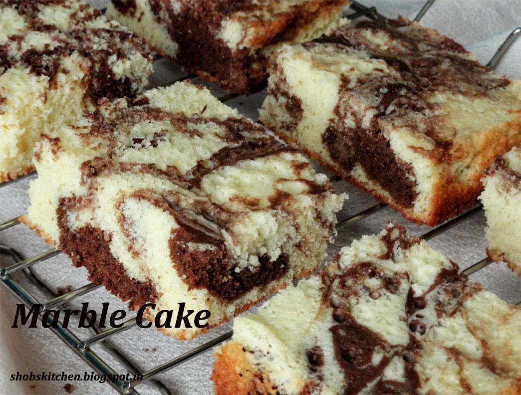 Marble Cake - ShobsKitchen