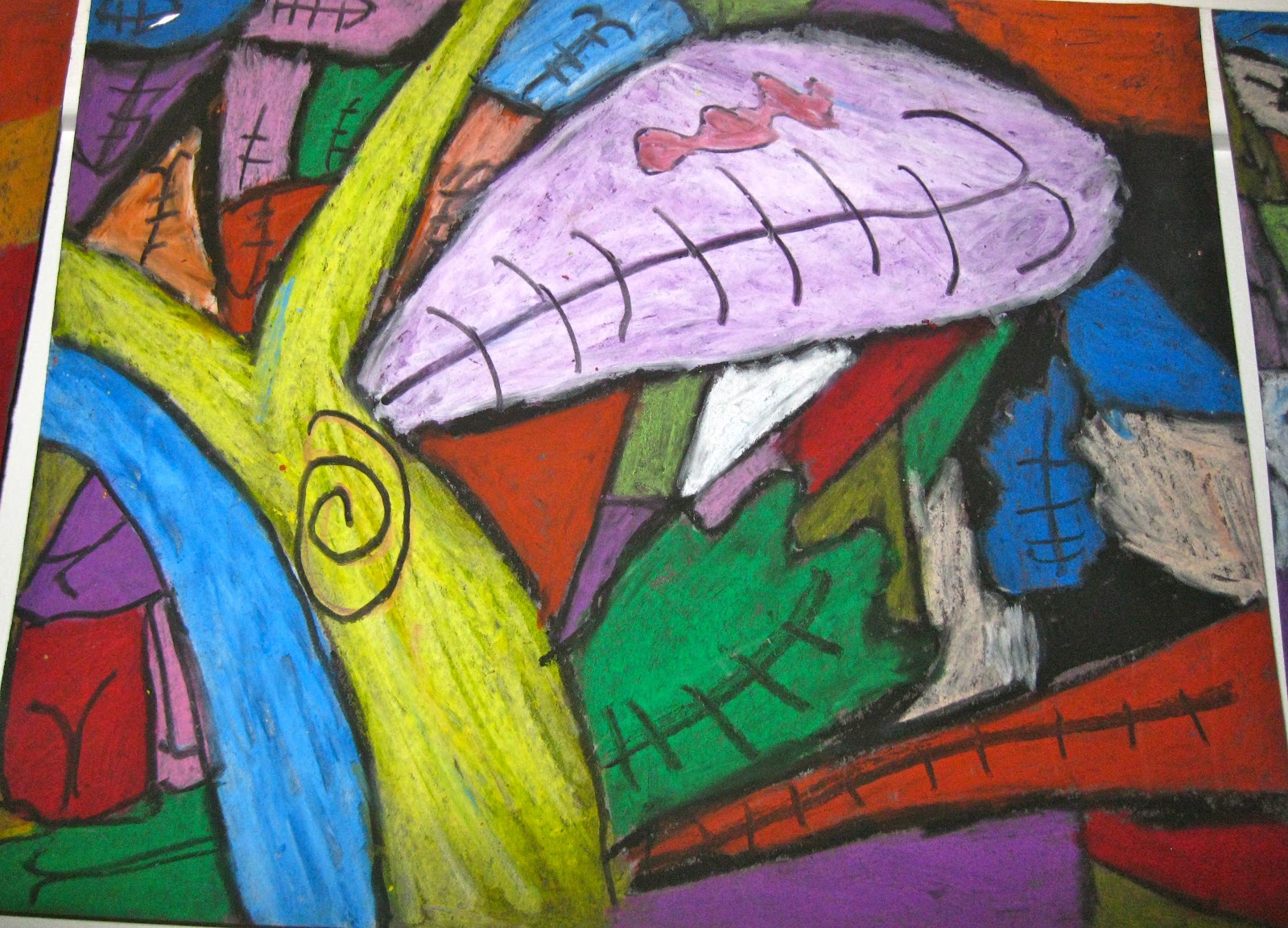 Angie Villa Art & Education: Abstract Trees Grade 5