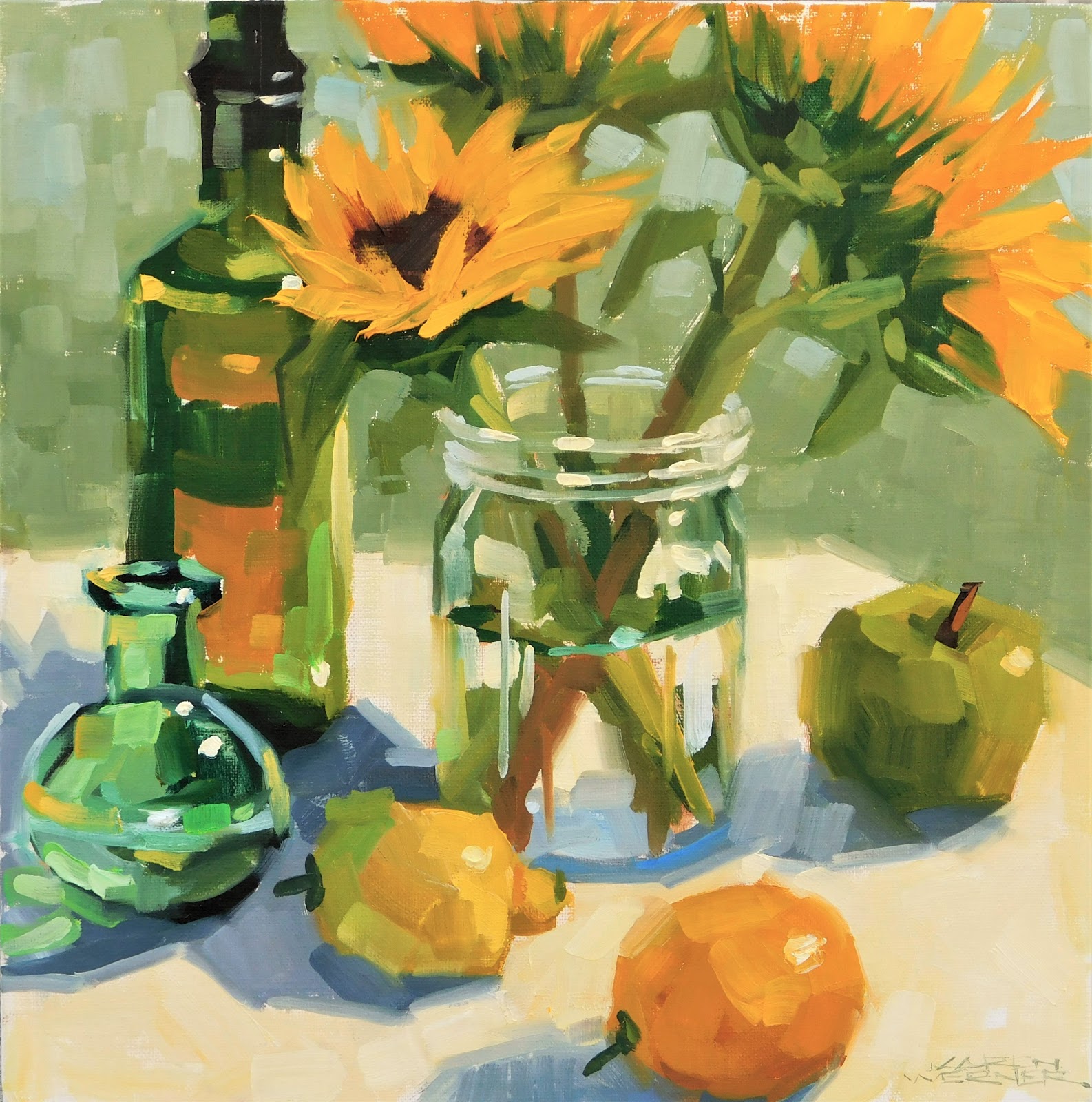 Karen Werner Fine Art: Backyard Still Life