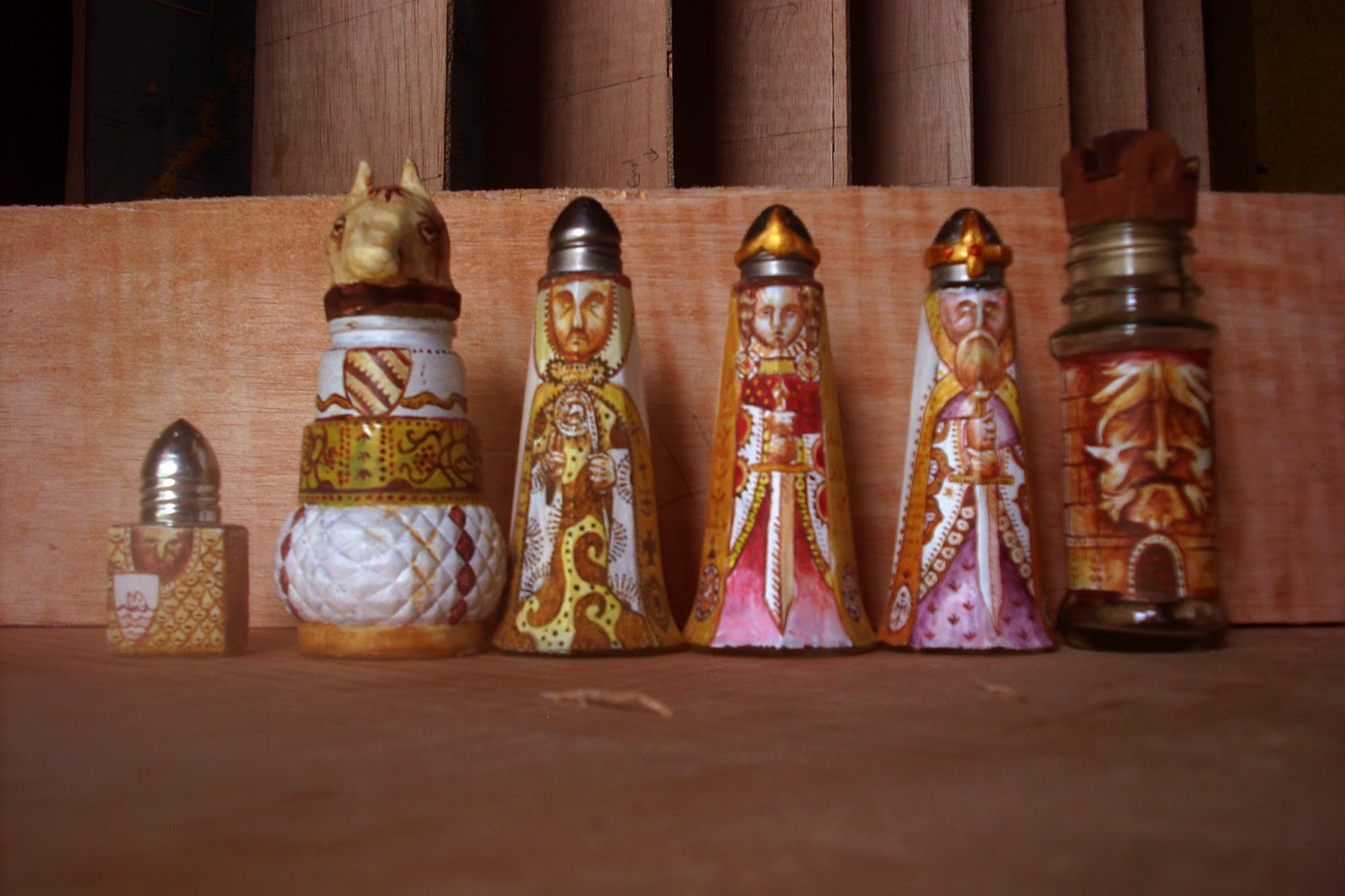 Giallo Antico: Salt and Pepper Shaker Chess Set