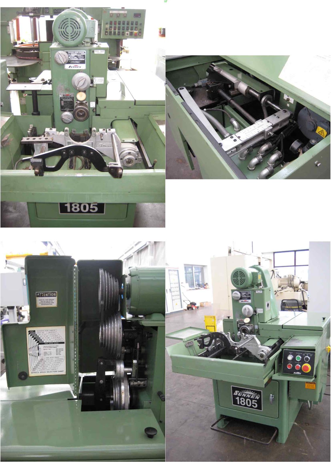 Mimu macchine utensili machine tools werkzeugmaschinen: Levigatrici Sunnen 1805 - honing ...