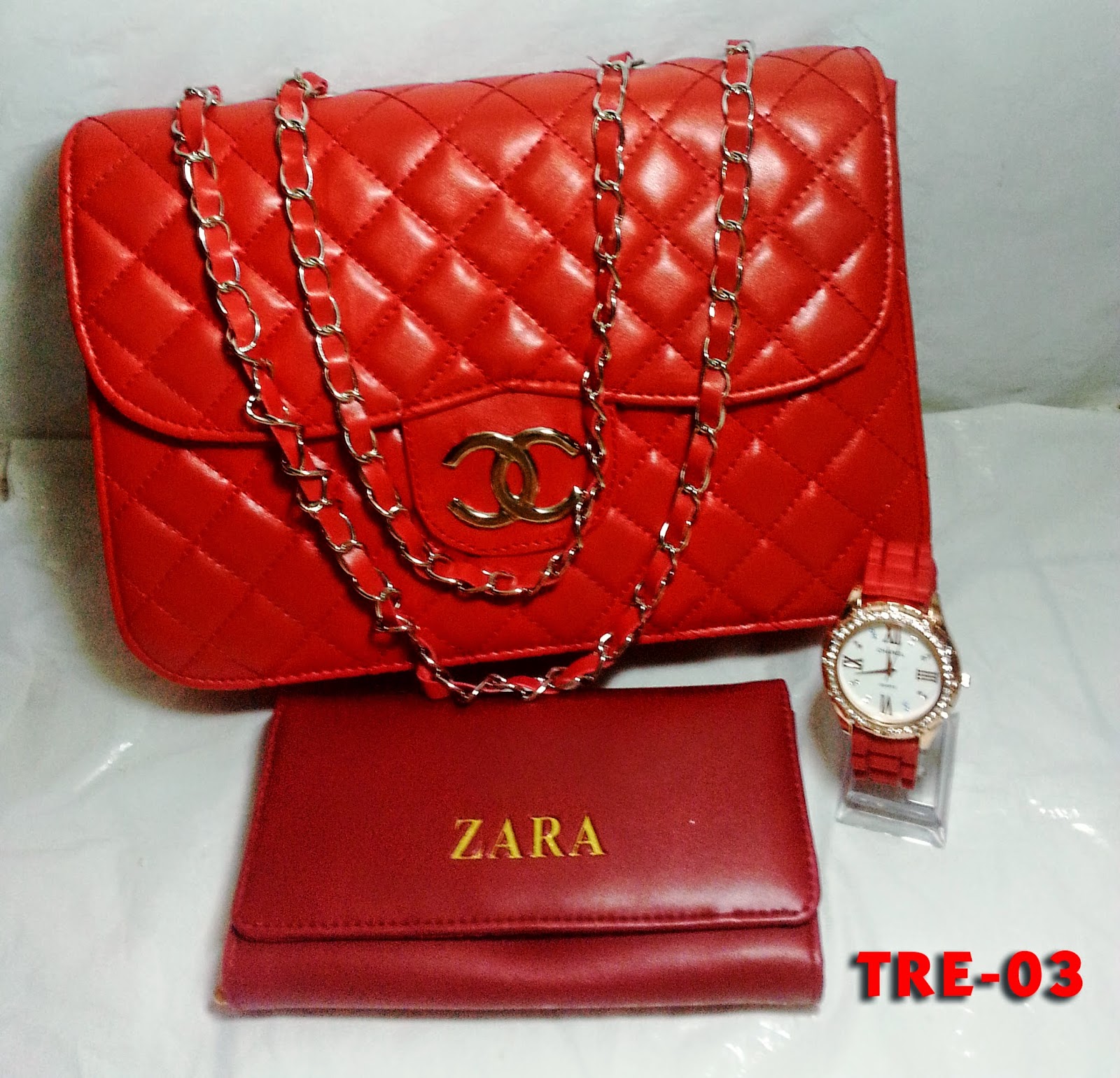 TAS CHANEL VICE SATU SET DOMPET DAN JAM - Grosir Tas Murah Sahabat Shop ...