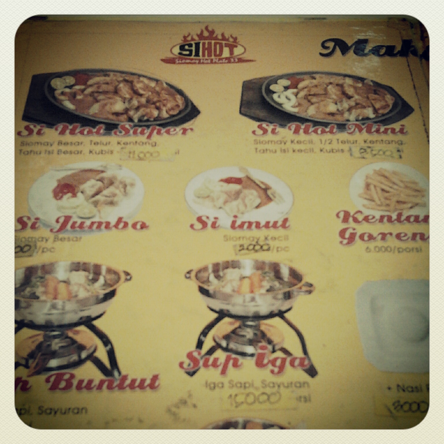 Si Hot Siomay Hot Plate Iyoth World