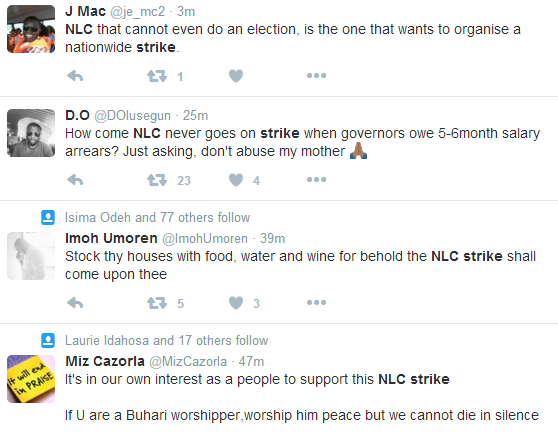 Mixed Reactions Trail Planned Strike Action By Nlc Over Increased Pump