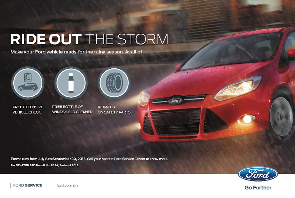 Ford Offers "Ride Out the Storm" Service Promo | CarGuide.PH ...