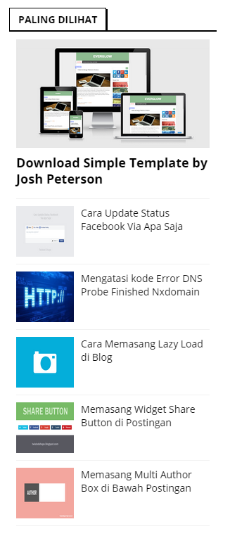 Widget Popular Post dengan 3 Style - Zhepyr Blog