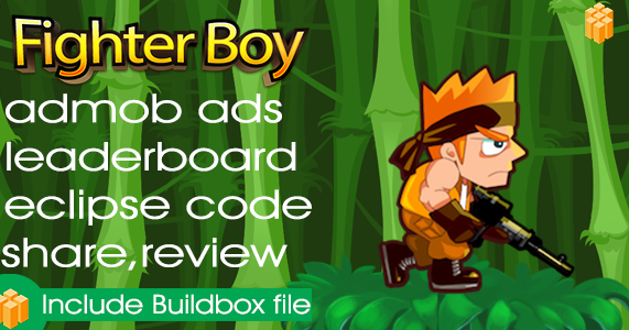 reskin free: fighter boy- Buildbox Game Template + Android Eclipse Project Template Included ...