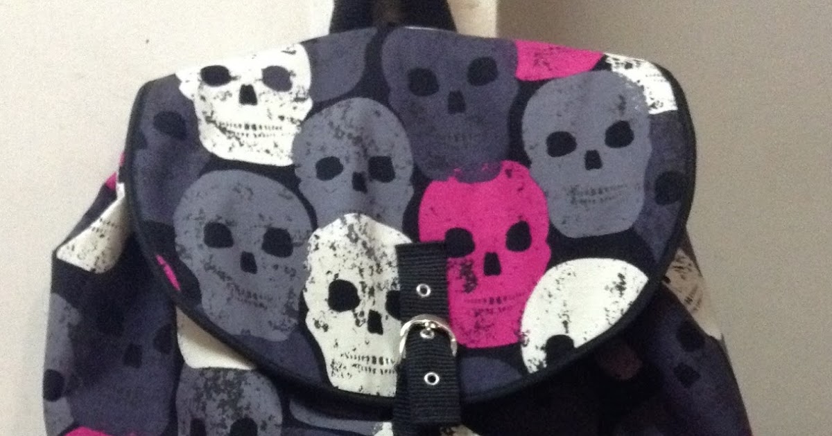 Show Me Sewing: Skulls & Goth Backpack - Trenna