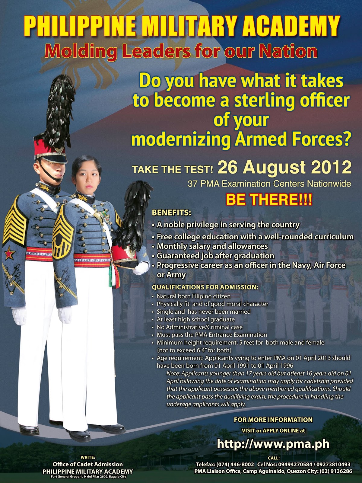 LaRuY LaRuY SiNtA: PHILIPPINE MILITARY ACADEMY - APPLY NOW