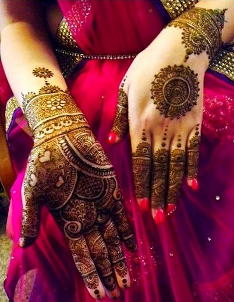 New Stylish & Beautiful Rajasthani Mehndi Design For Hands Palms ...